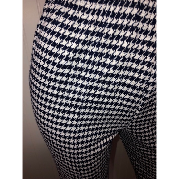 Pants & Jumpsuits | Vintage Navy Houndstooth Pants | Poshmark